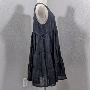 Civico 51 | Dresses | Civico 5 Sleeveless Linen Tiered Dress Nwt Black ...